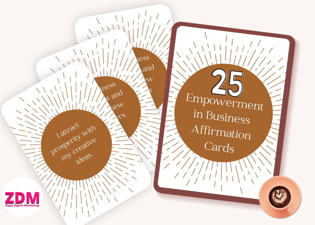 Empowerment in Business - Affirmation Cards for Growth and Success Tem ...