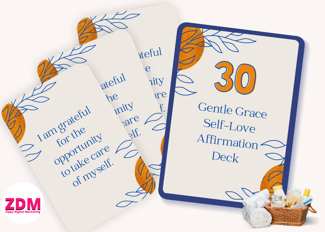 Gentle Grace - Self-Love Affirmation Deck for Nurturing Self-Care and ...